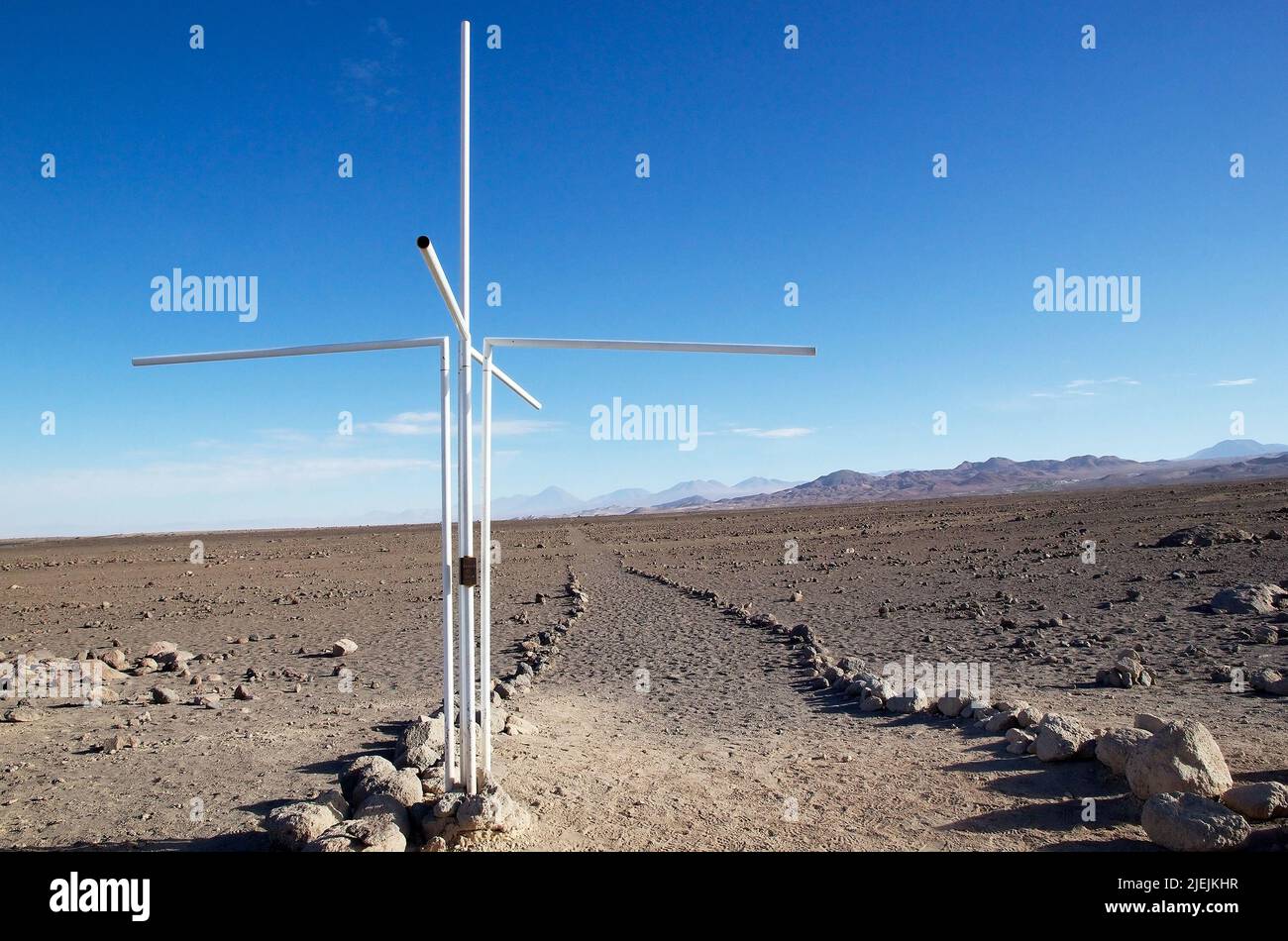 The chilean Inca trail monument in the Atacama desert, Chile. The ...