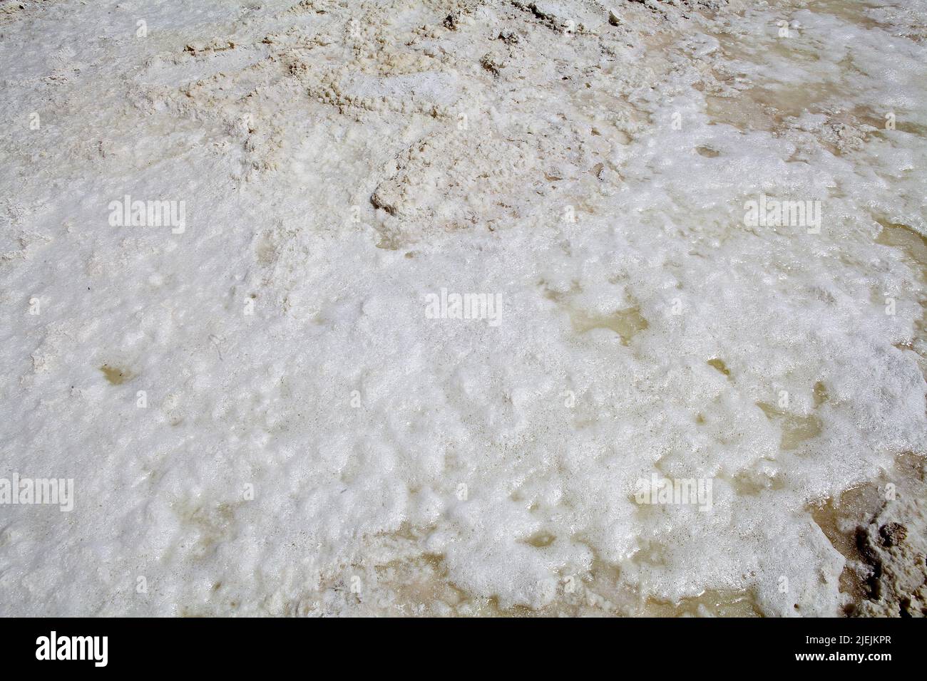 Salt surface crust in the Atacama desert, Chile Stock Photo - Alamy