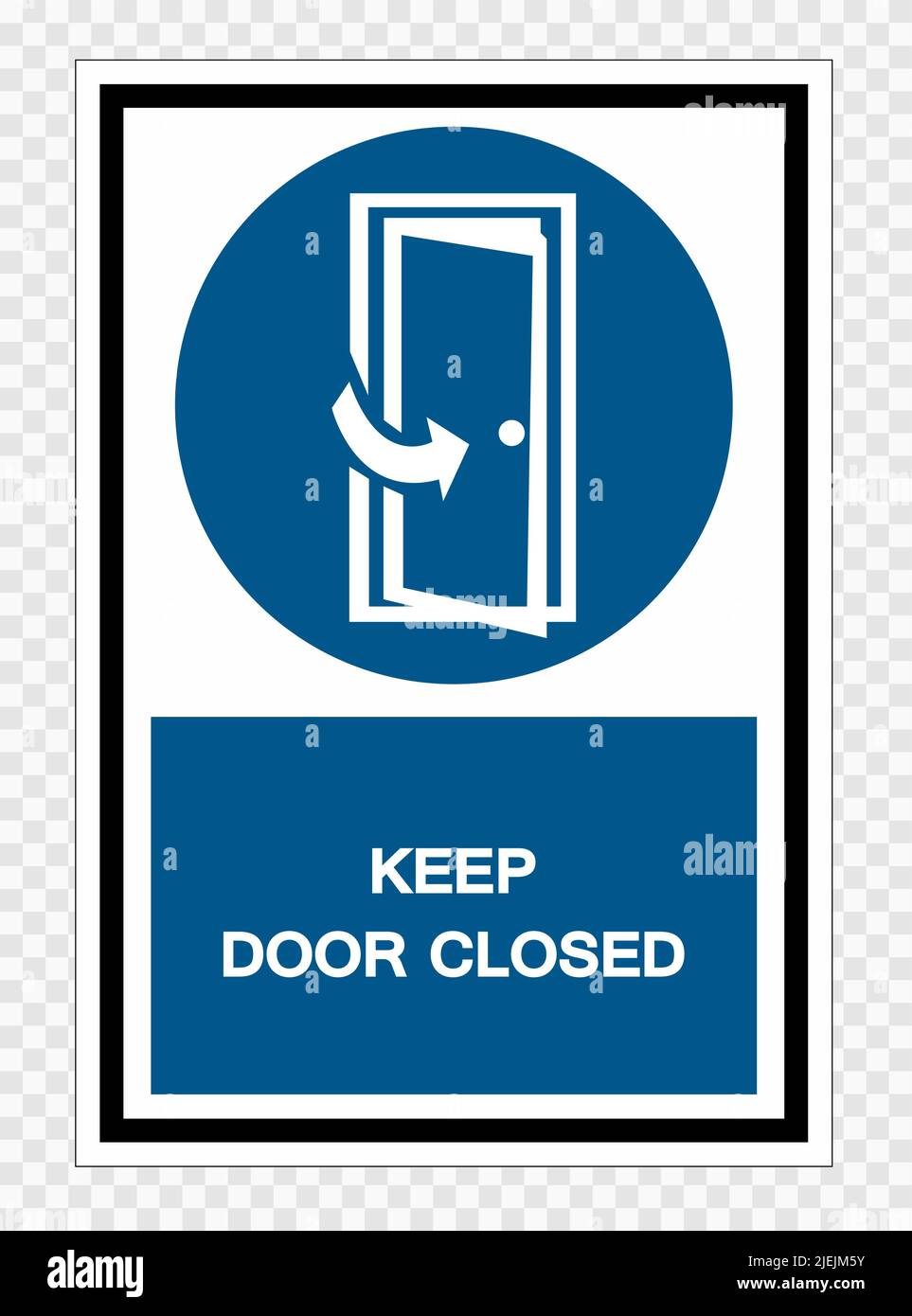 Keep Door Closed Symbol Sign Isolate on transparent Background,Vector ...