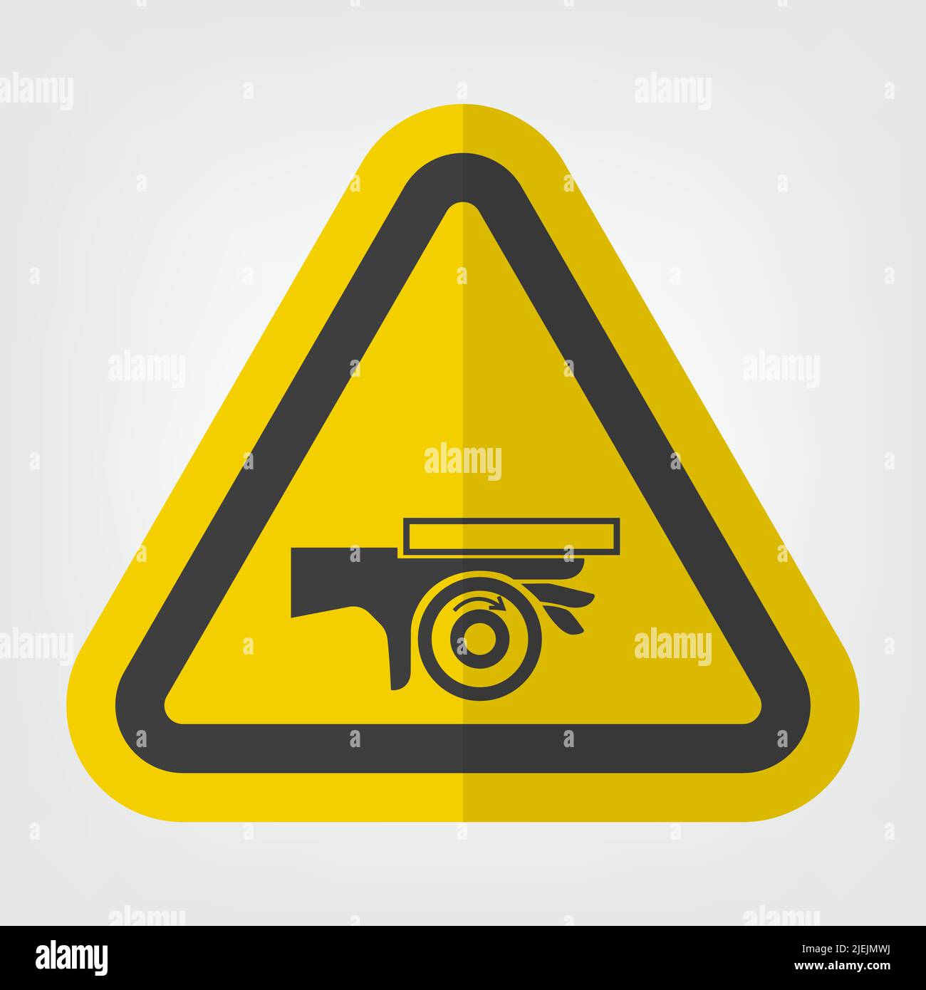 Hand Crush Roller Pinch Point Symbol Sign Isolate On White Background ...