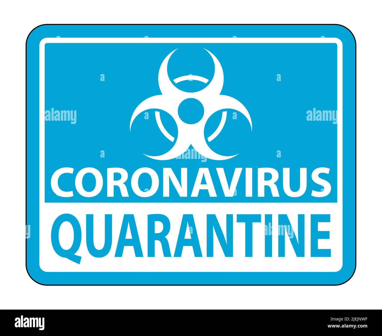 Coronavirus Quarantine Sign Isolate On White Background,Vector ...