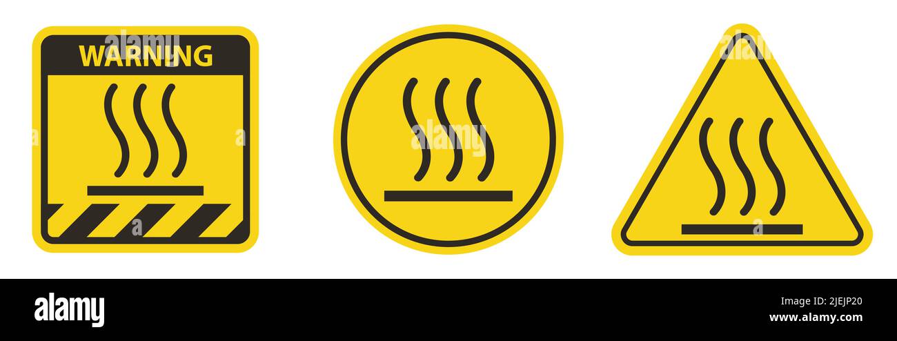 Beware Hot Symbol Sign Isolate On White Background,Vector Illustration ...