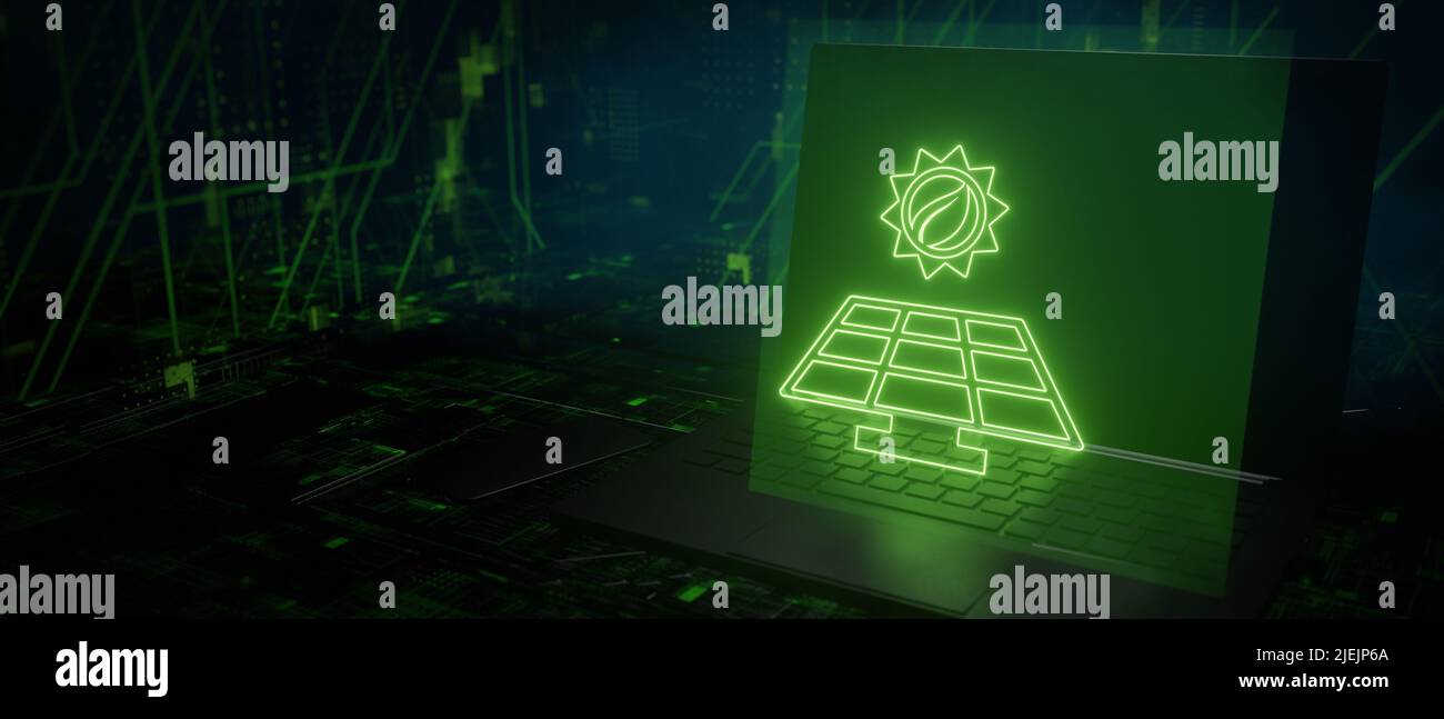 Solar energy technology environment renewable energy source 3D ...