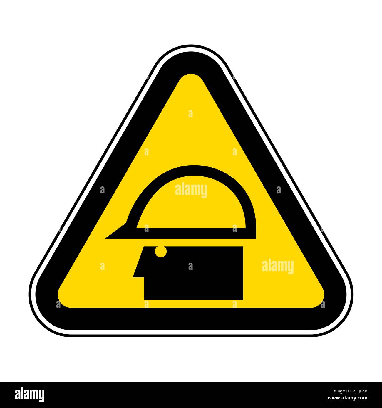 Caution Sign Wear Protective Equipment With Ppe Symbols Stock Vector