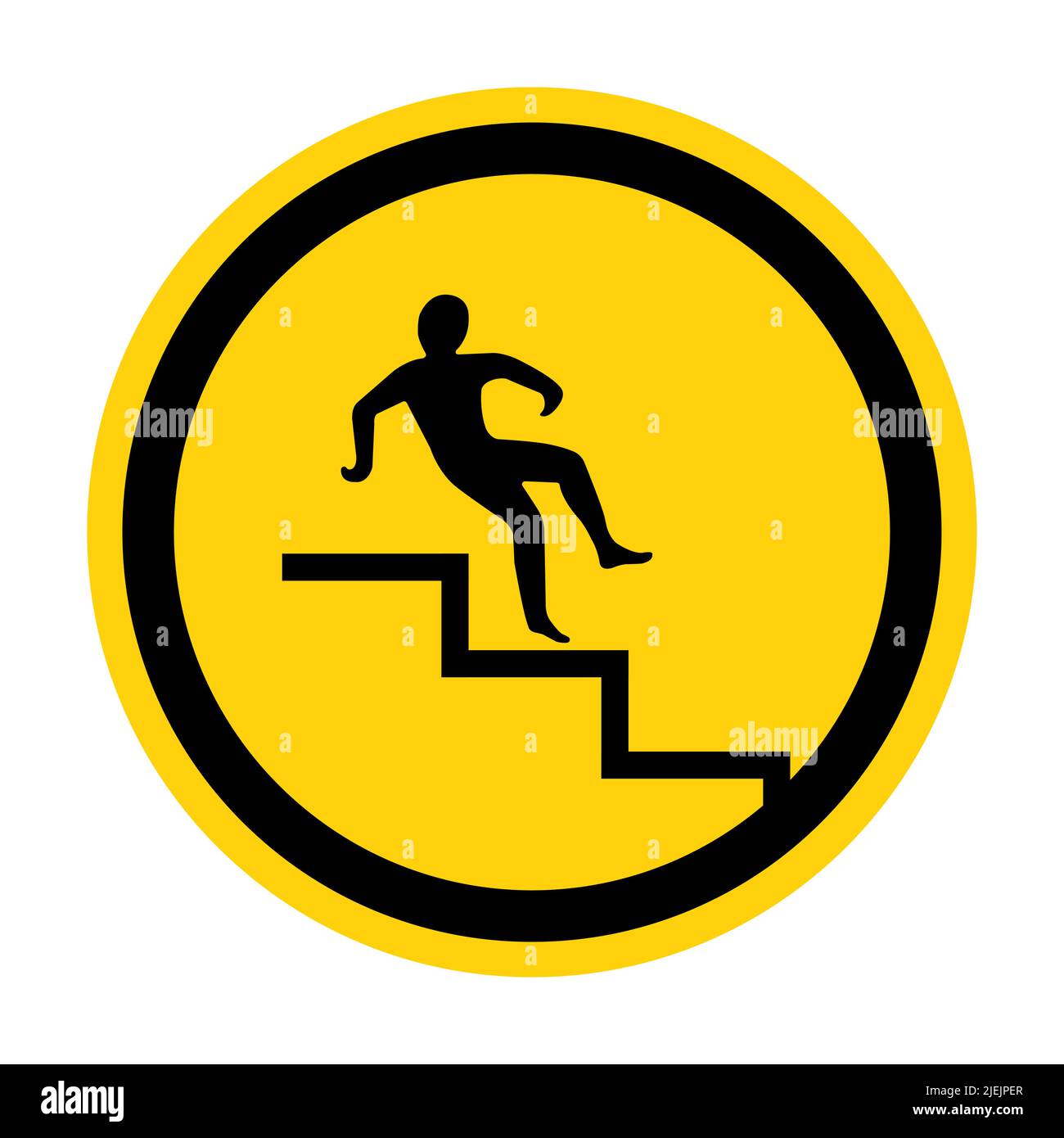 Beware Step Symbol Isolate On White Background,Vector Illustration EPS ...