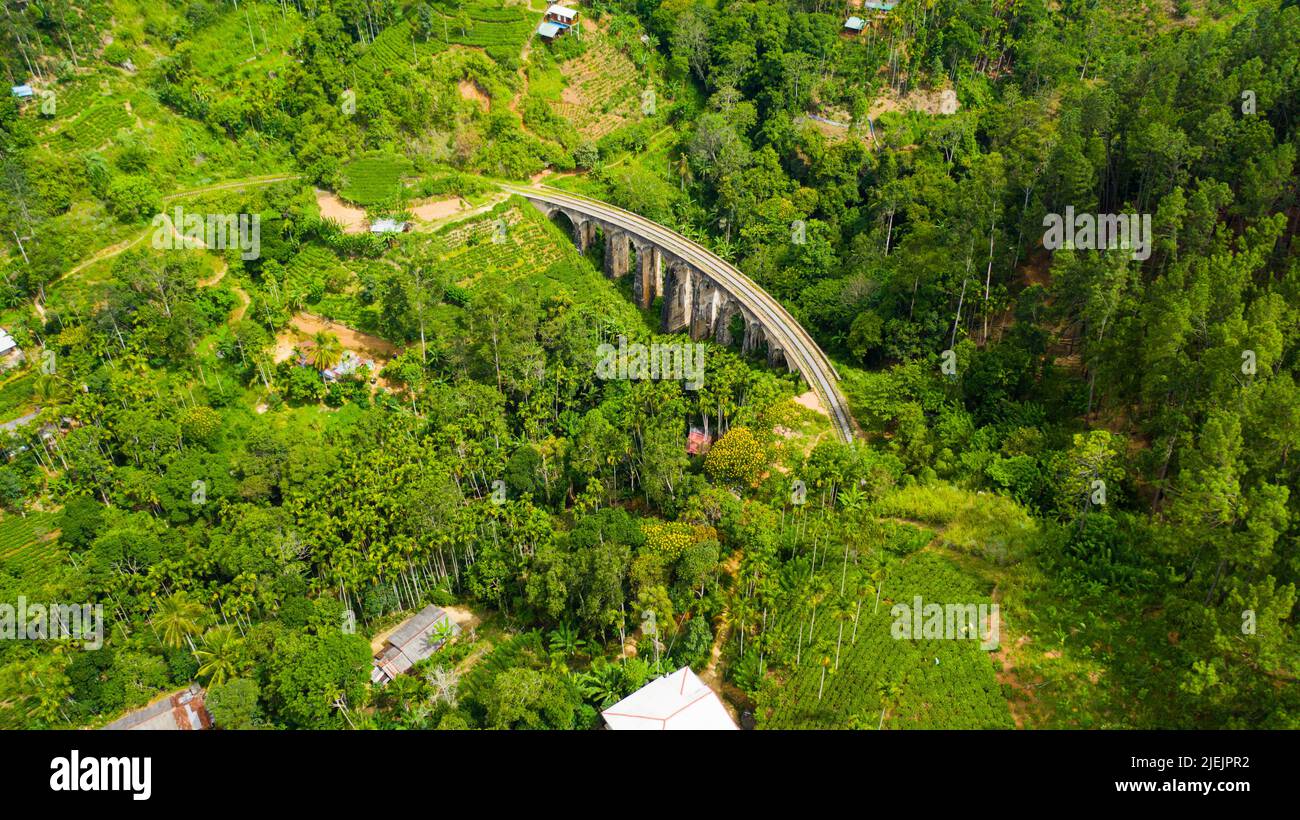 The Nine Arches Demodara Bridge or the Bridge in the sky is one of the ...