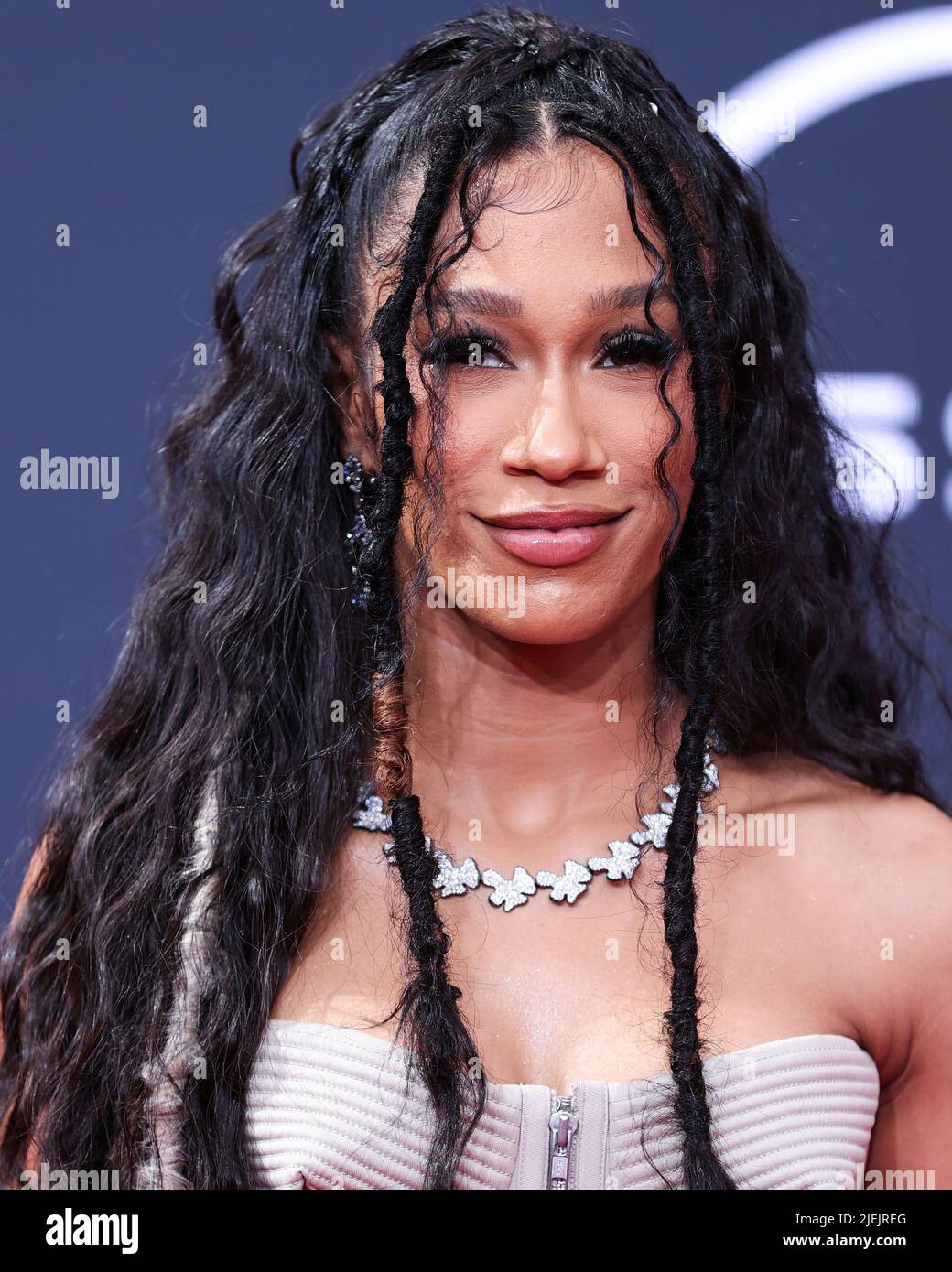 LOS ANGELES, CALIFORNIA, USA - JUNE 26: American rapper BIA arrives at ...