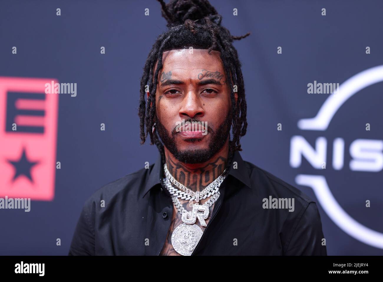 LOS ANGELES, CALIFORNIA, USA - JUNE 26: Coca Vango arrives at the BET ...