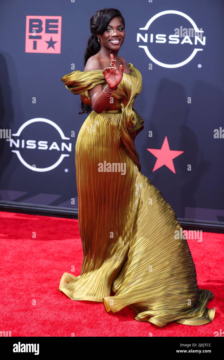 LOS ANGELES, CALIFORNIA, USA - JUNE 26: Doechii arrives at the BET ...