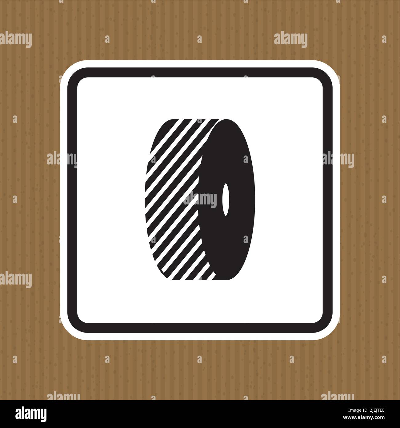 Do Not Change Grinding Wheels Symbol Sign Isolate on White Background ...