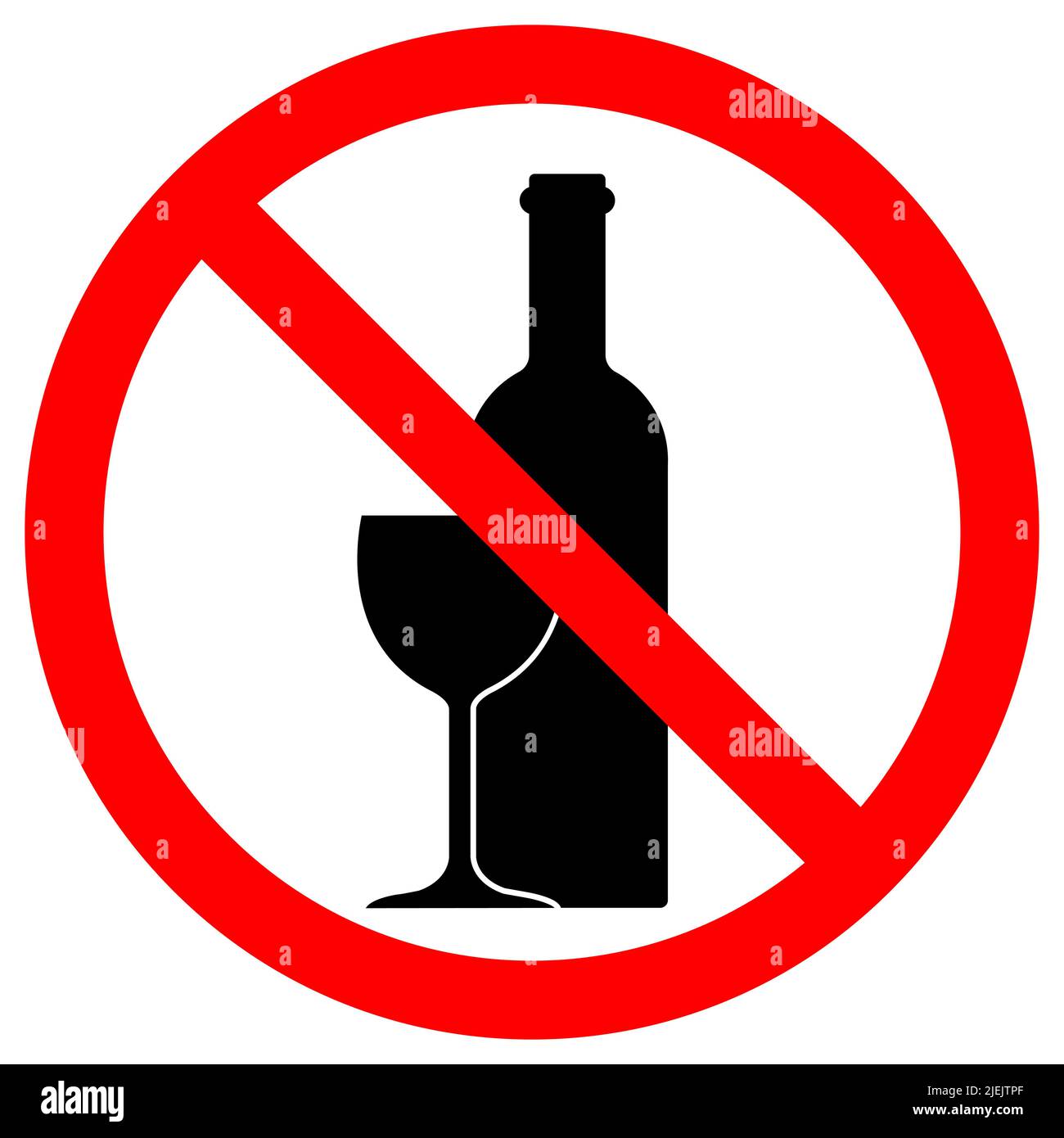 No drinking sign, no alcohol, prohibited activitive Stock Vector Image ...