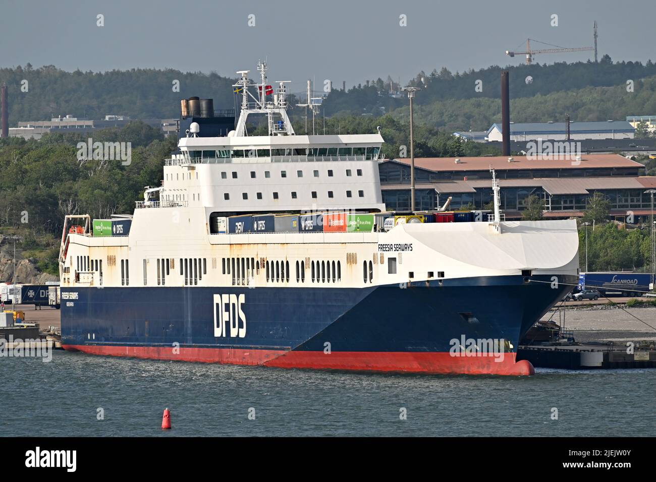 RORO-Ship FREESIA SEAWAYS moored at Gothenburg Stock Photo - Alamy
