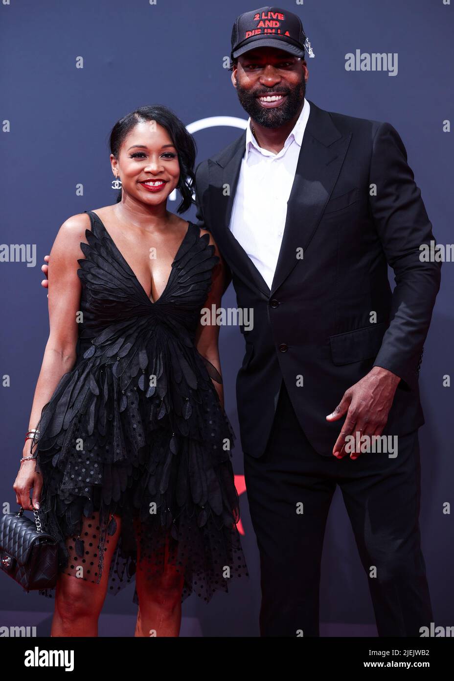 LOS ANGELES, CALIFORNIA, USA - JUNE 26: Jasmin Allen and Baron Davis ...