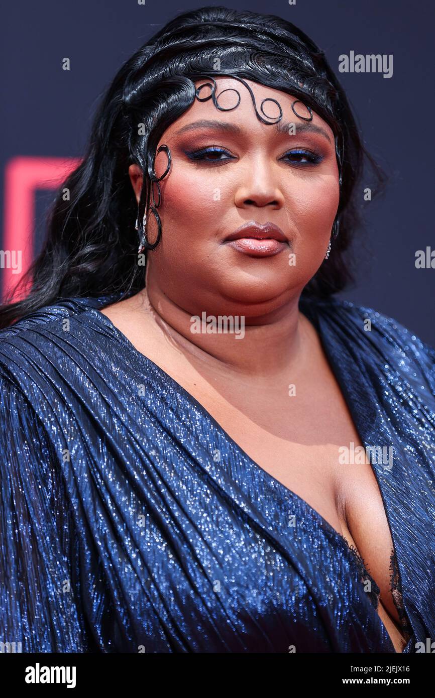 LOS ANGELES, CALIFORNIA, USA - JUNE 26: American singer Lizzo wearing a ...