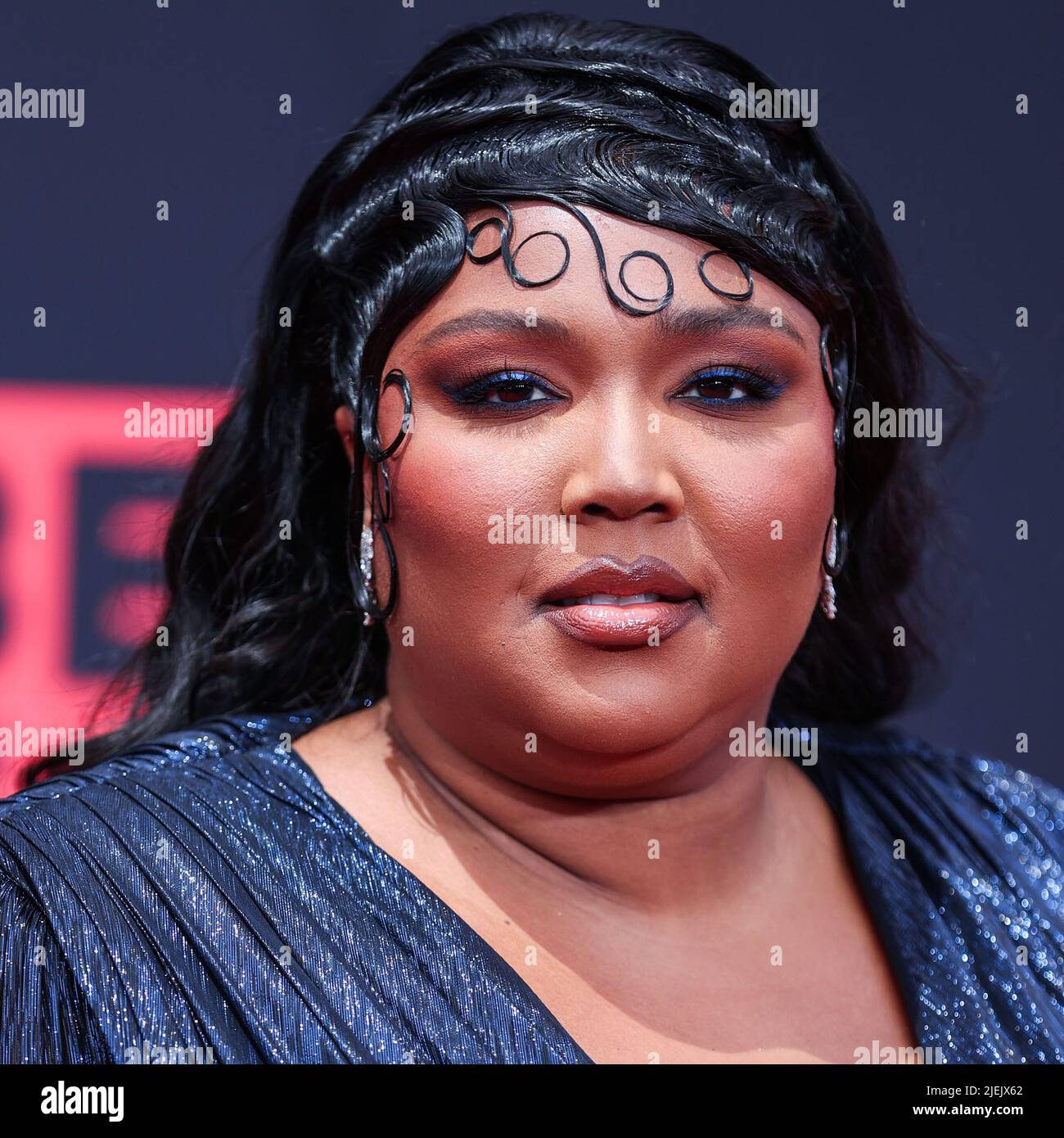 LOS ANGELES, CALIFORNIA, USA - JUNE 26: American singer Lizzo wearing a ...