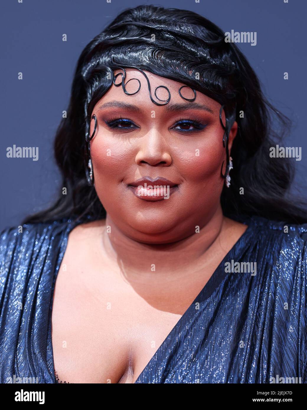 LOS ANGELES, CALIFORNIA, USA - JUNE 26: American singer Lizzo wearing a ...