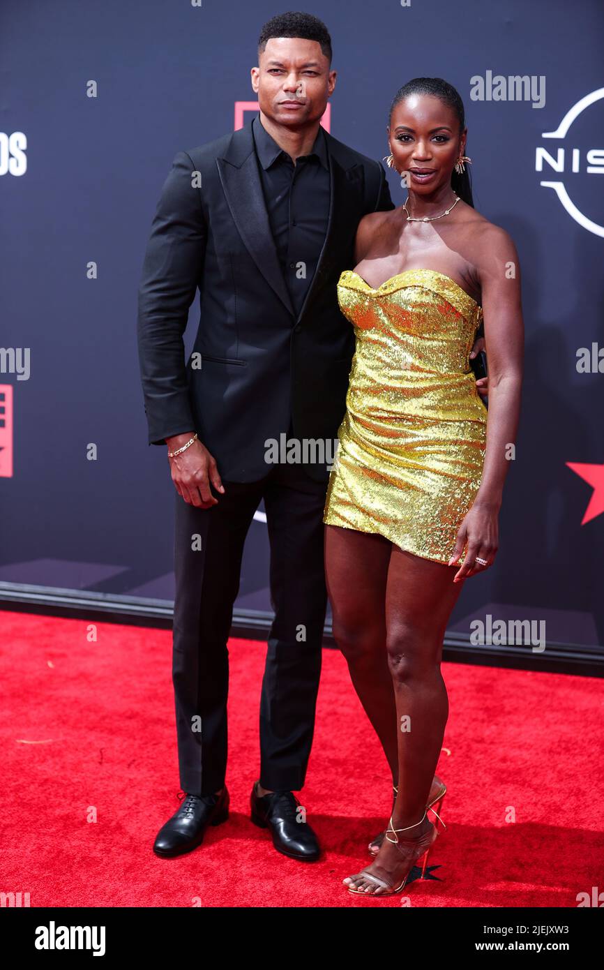 LOS ANGELES, CALIFORNIA, USA - JUNE 26: Ryan Easter and Taja V. Simpson ...