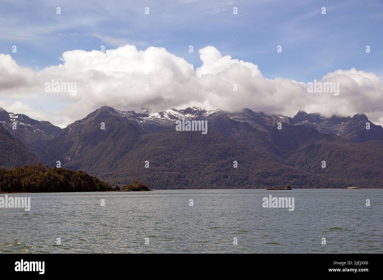 San Rafael Lagoon, Patagonia Chile. The lagoon is located on the ...