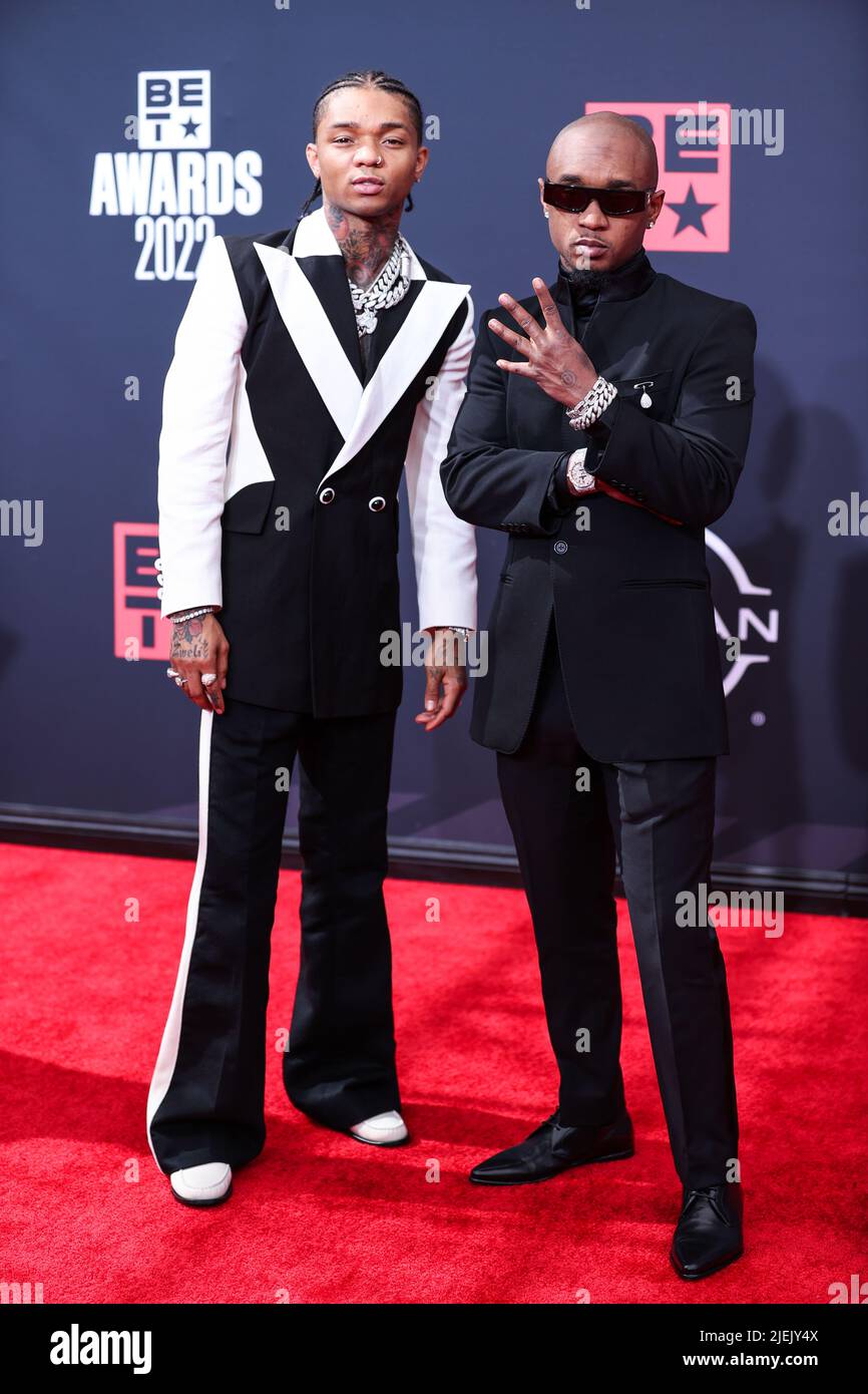 LOS ANGELES, CALIFORNIA, USA - JUNE 26: Swae Lee and Slim Jxmmi of Rae ...