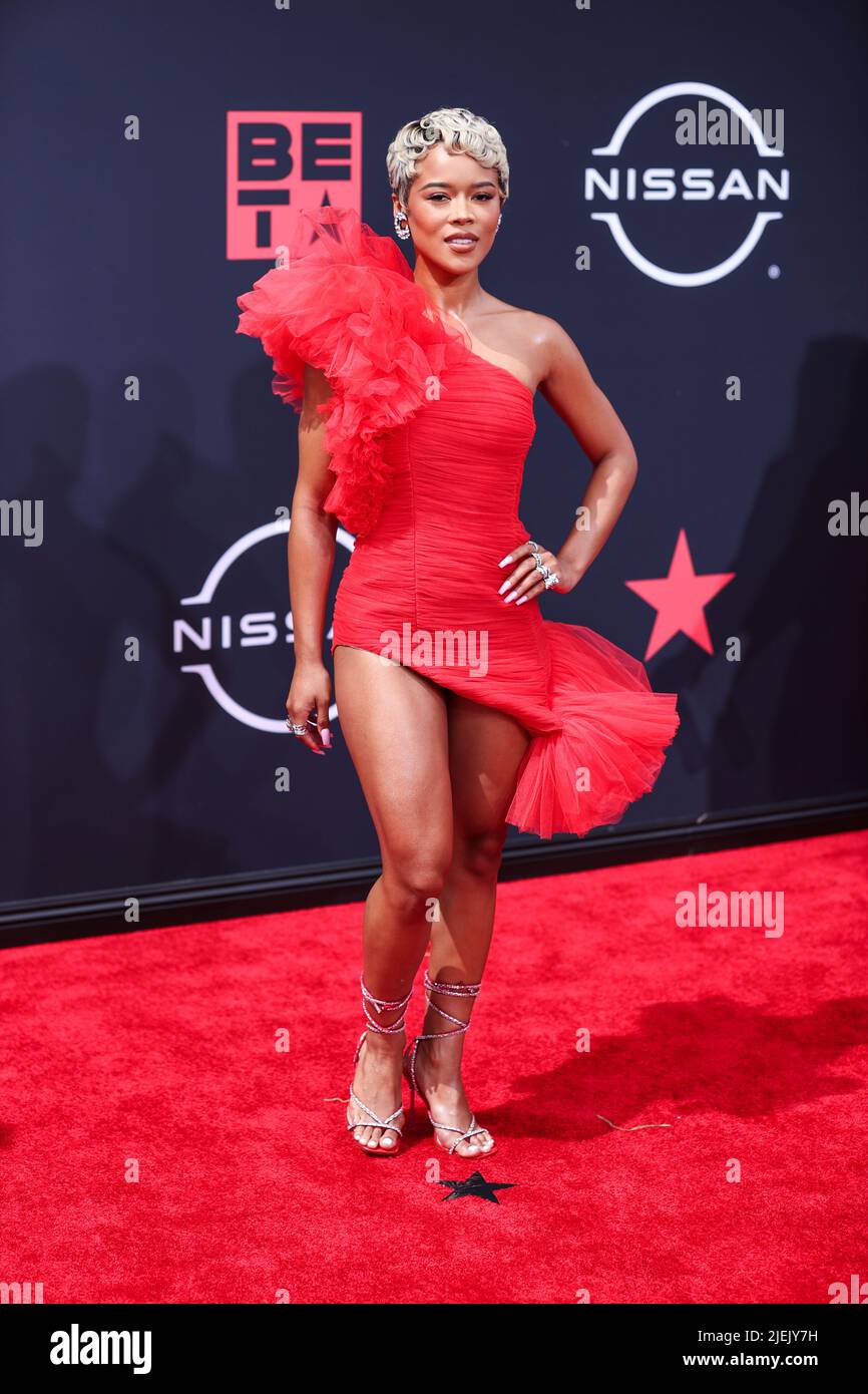 LOS ANGELES, CALIFORNIA, USA - JUNE 26: Serayah McNeill arrives at the ...