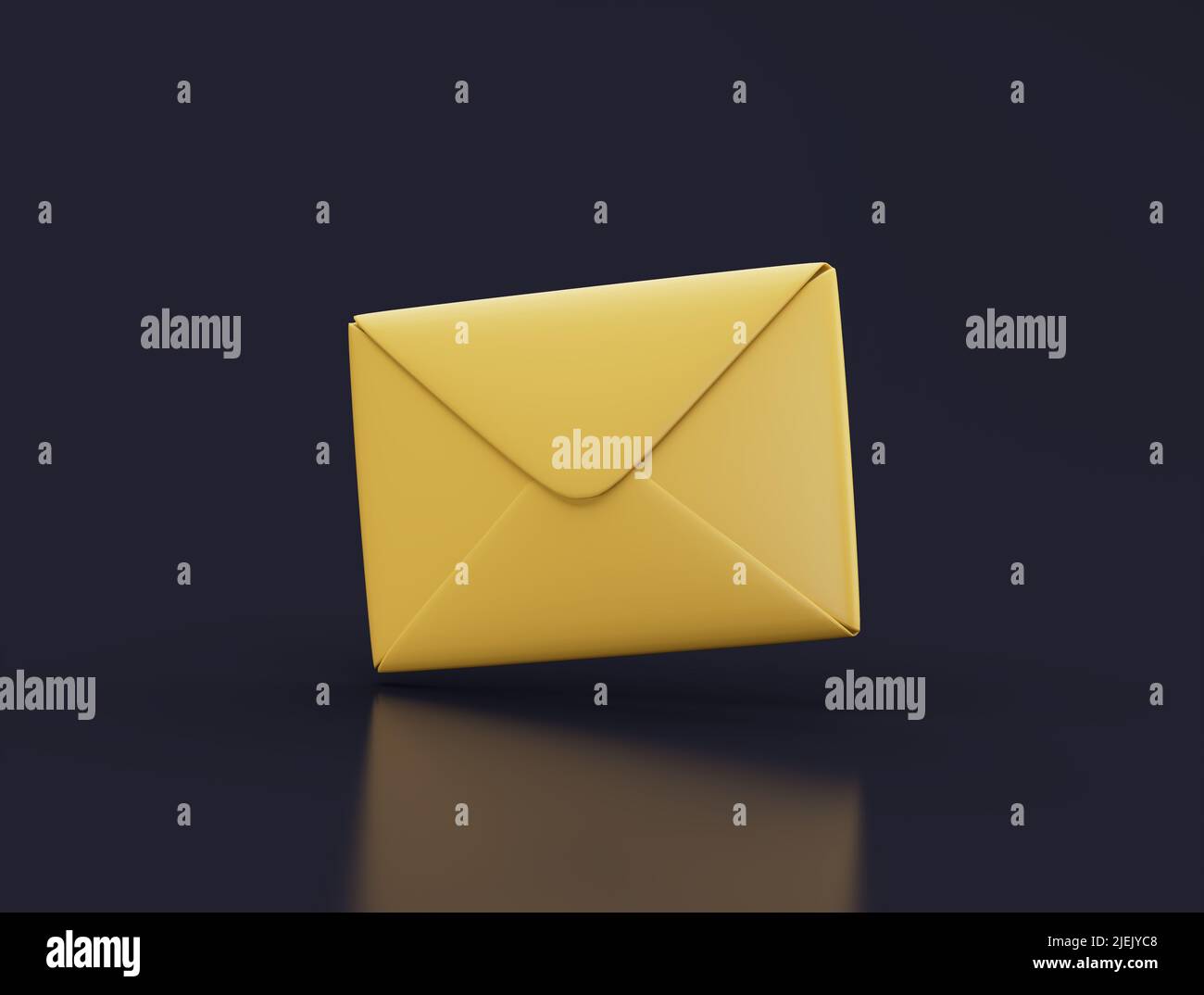 Simple close paper letter 3d render illustration Stock Photo - Alamy