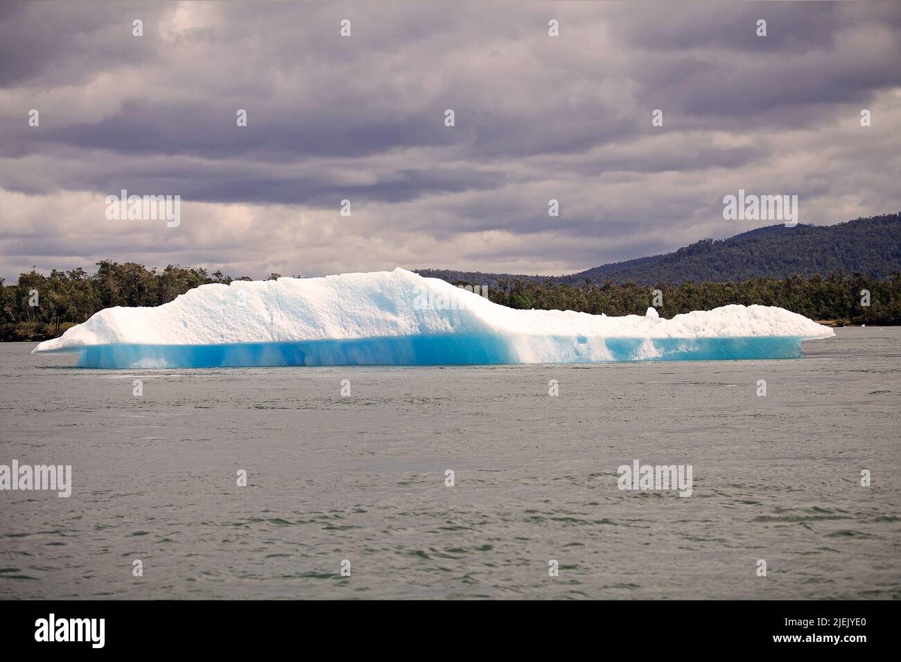 Iceberg at the San Rafael Lagoon, Patagonia Chile. The lagoon is ...