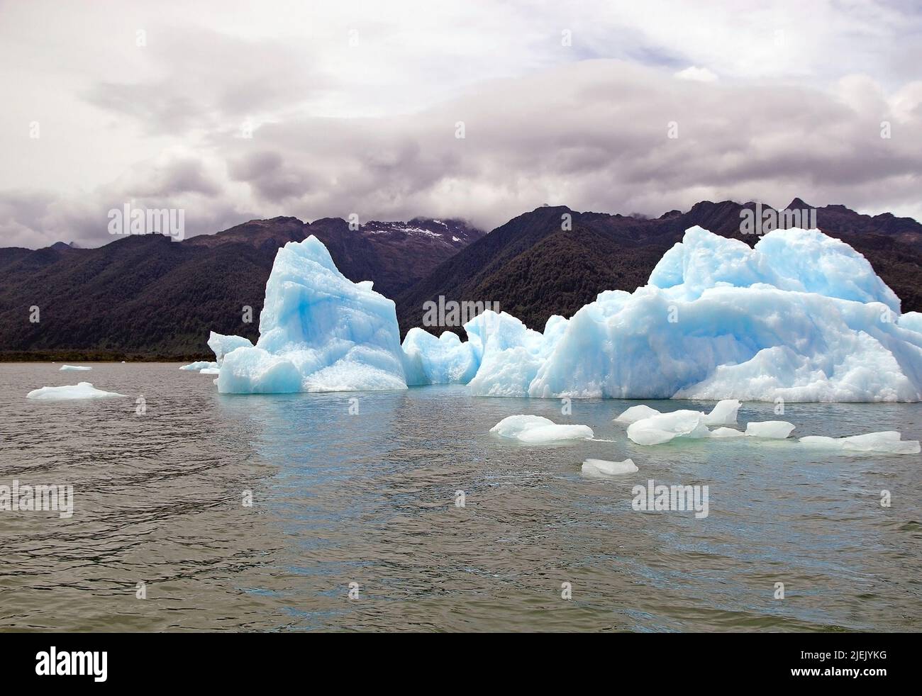 Iceberg at the San Rafael Lagoon, Patagonia Chile. The lagoon is ...