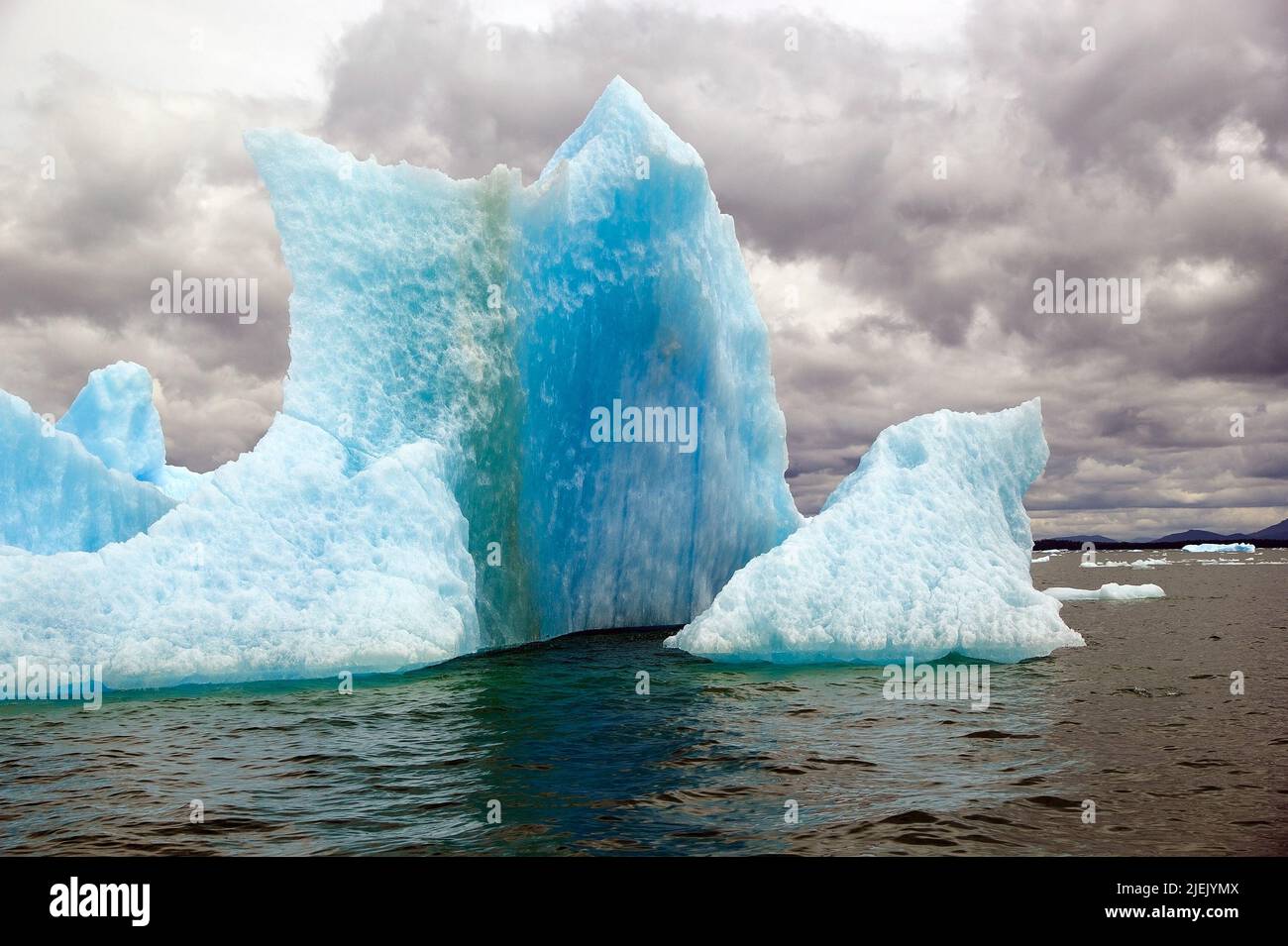 Iceberg at the San Rafael Lagoon, Patagonia Chile. The lagoon is ...