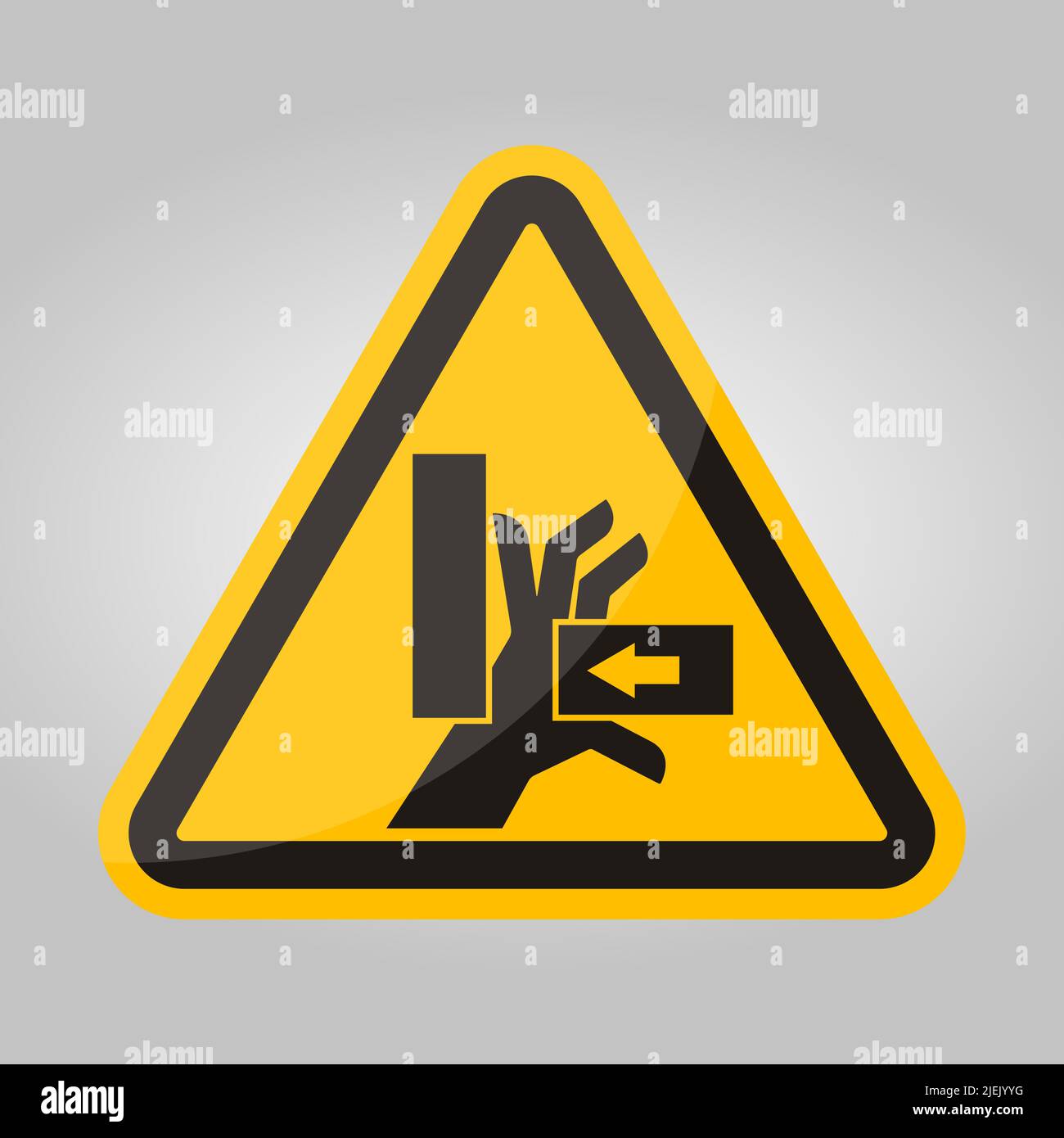 Hand Crush Force From Right Symbol Sign, Vector Illustration, Isolate ...