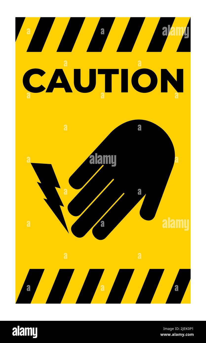 Do Not Touch Electrical Hazard Symbol Stock Vector Image & Art - Alamy