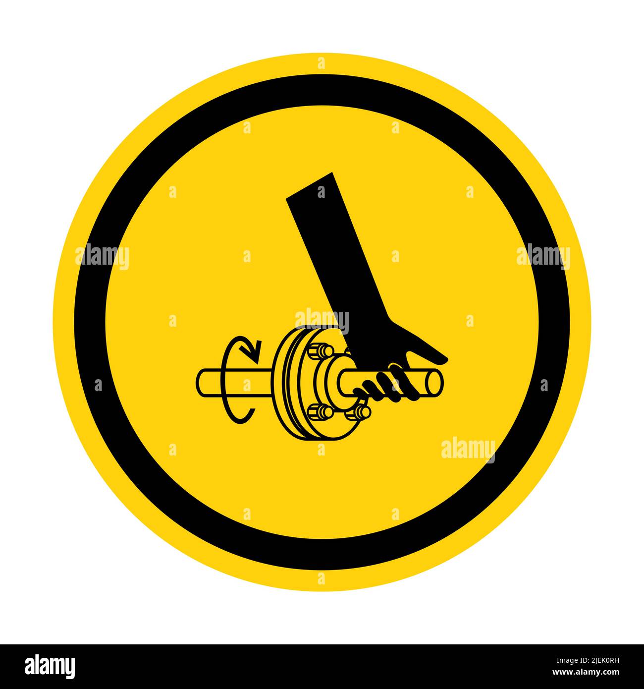 Entanglement Of Hand Rotating Shaft Symbol Sign Isolate On White ...