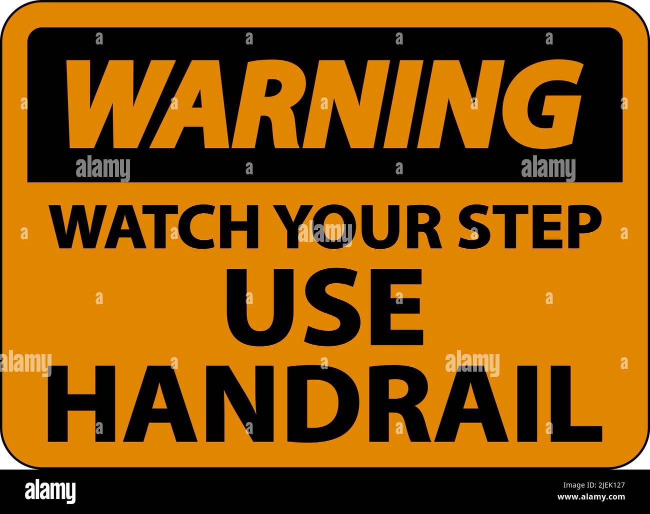 Caution sign stairs steps Stock Vector Images - Alamy