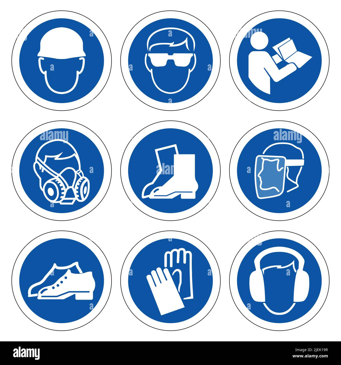 Required Personal Protective Equipment (PPE) Symbol,Safety Icon,Vector ...