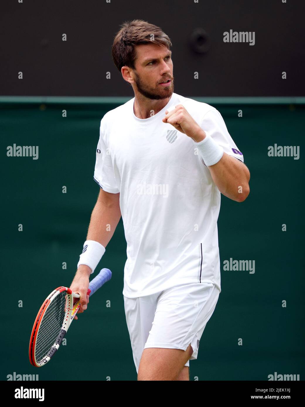 Cameron Norrie during his match against Pablo Andujar on day one of the ...