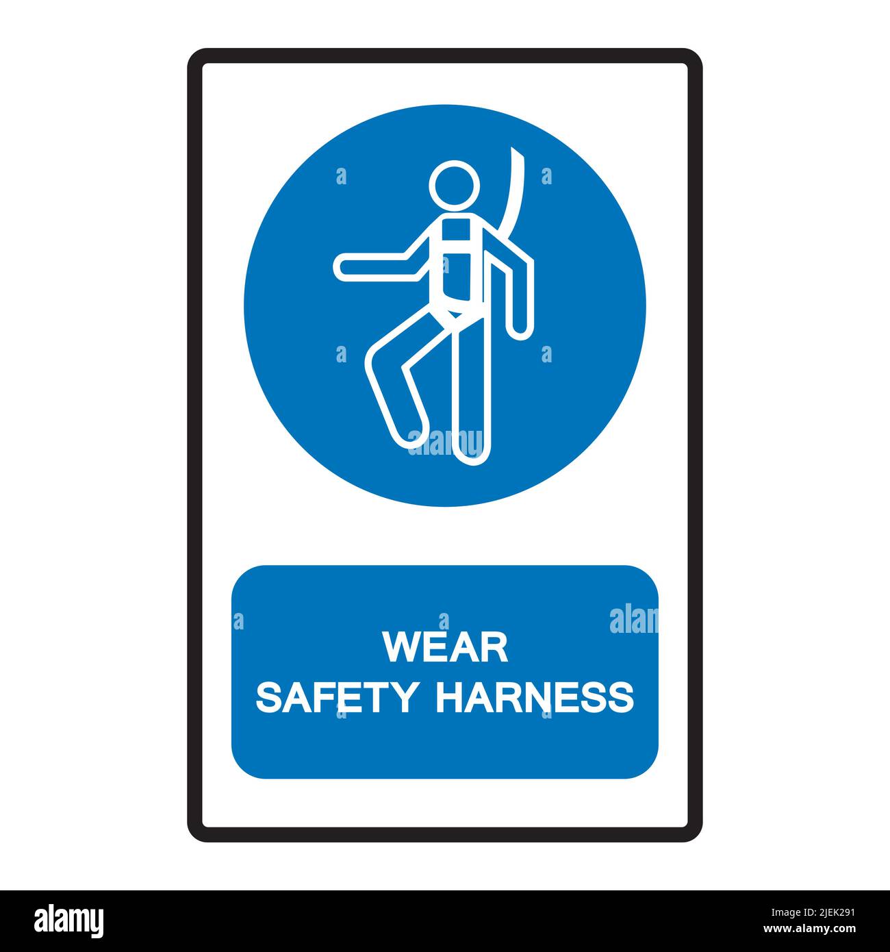 Wear Safety Harness Symbol Sign Isolate on White Background,Vector ...
