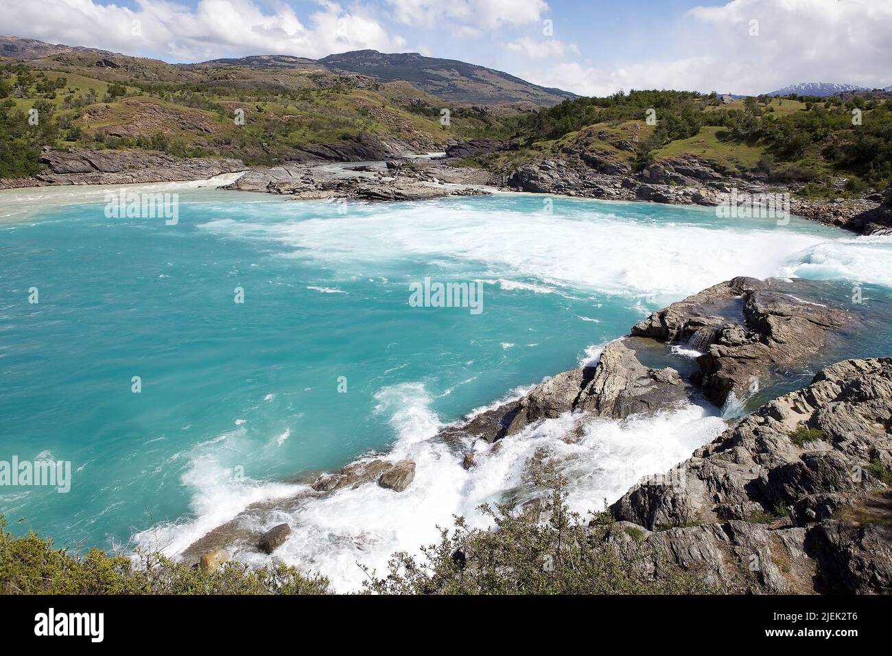 The Confluence of Baker River and Nef River, Patagonia, Chile. Baker ...