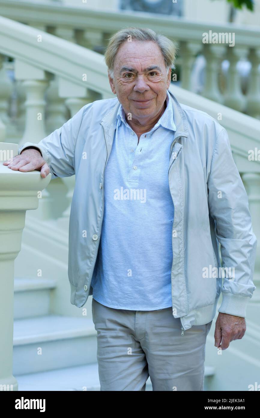 Sir Andrew Lloyd Webber attends a photocall at the Mandarin Oriental ...