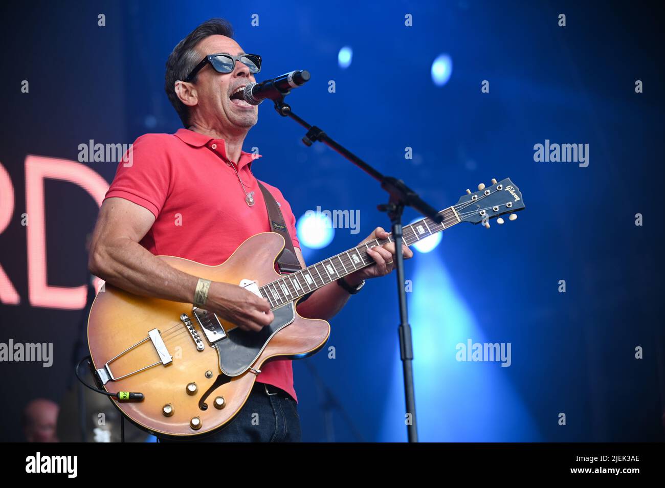 Nick Heyward of "Haircut 100" seen performing at Lets Rock Leeds 80s ...