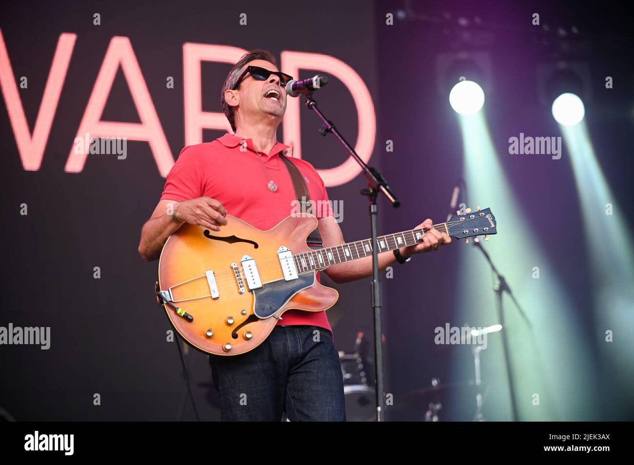 Nick Heyward of "Haircut 100" seen performing at Lets Rock Leeds 80s ...