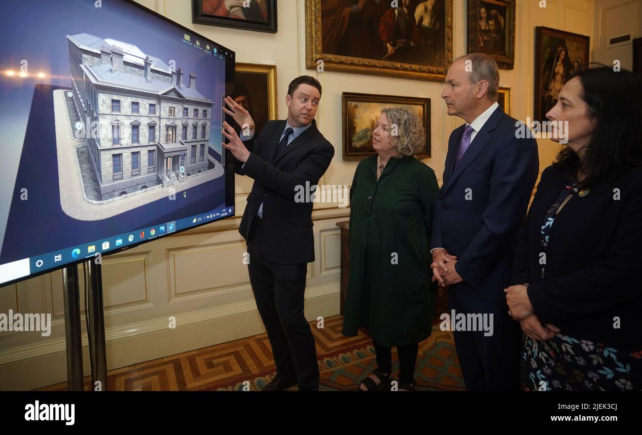 (left to right) Professor Peter Crooks, Trinity College Provost Dr ...