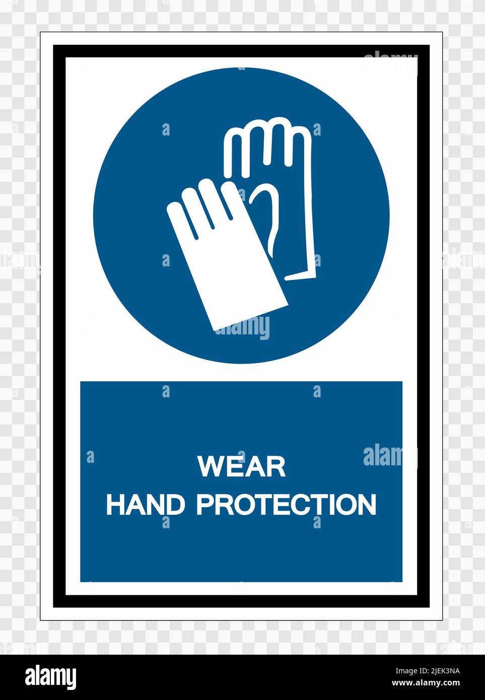 Wear Hand Protection Symbol Sign Isolate on transparent Background ...