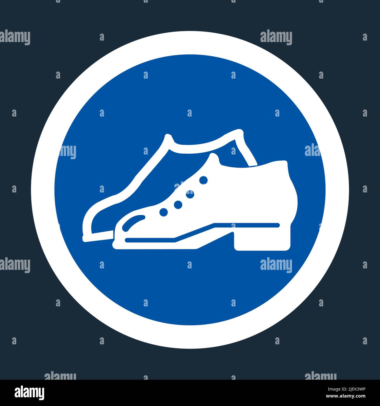 Symbol Enclosed Shoes Are Required In The Manufacturing Area sign on ...