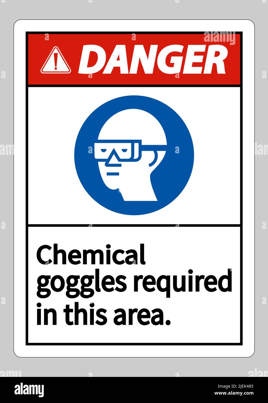 Caution sign wear chemical goggles hi-res stock photography and images ...