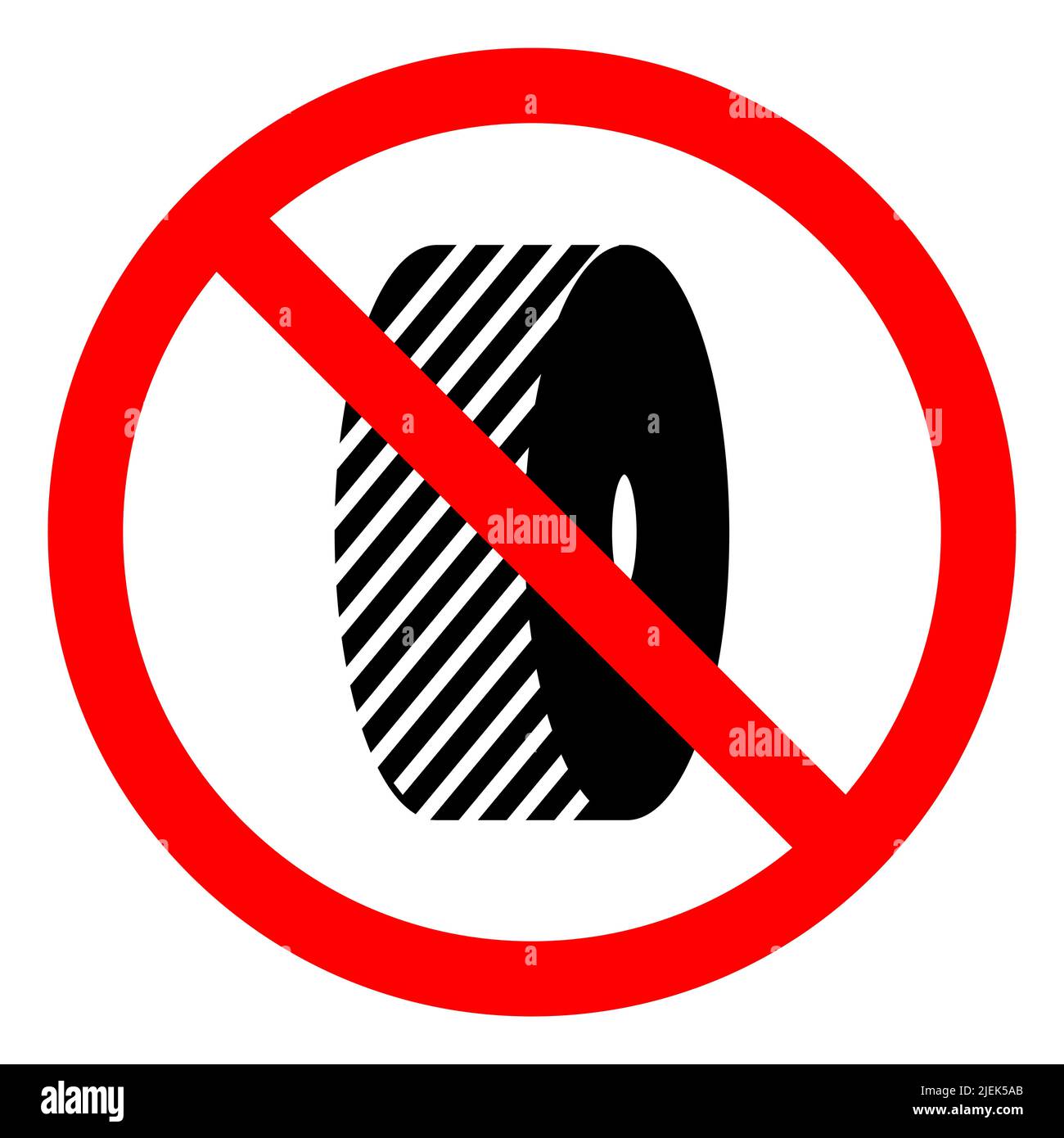 Do Not Change Grinding Wheels Symbol Sign On White Background Stock ...