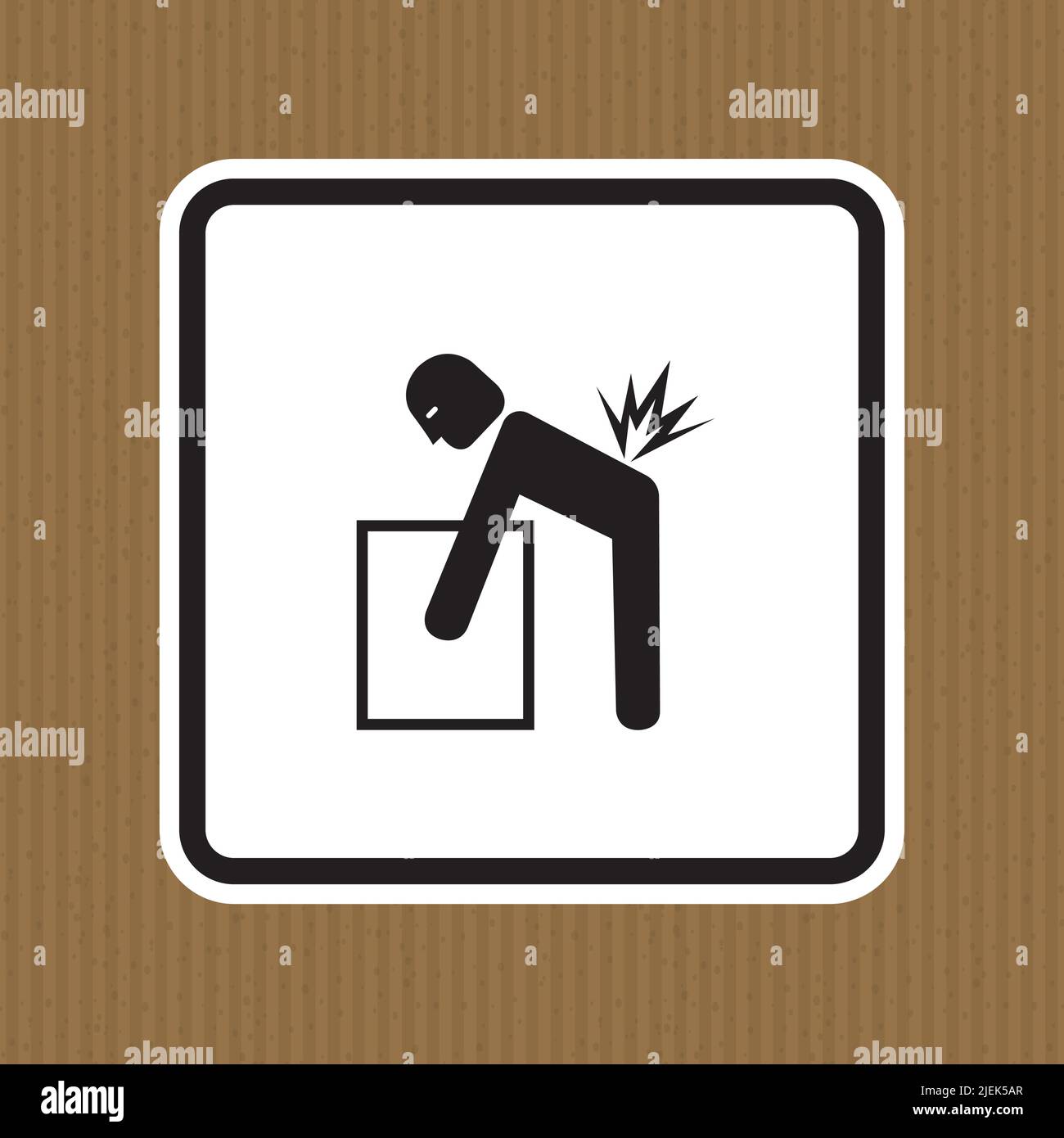 Lifting Hazard Symbol Sign Isolate On White Background,Vector ...