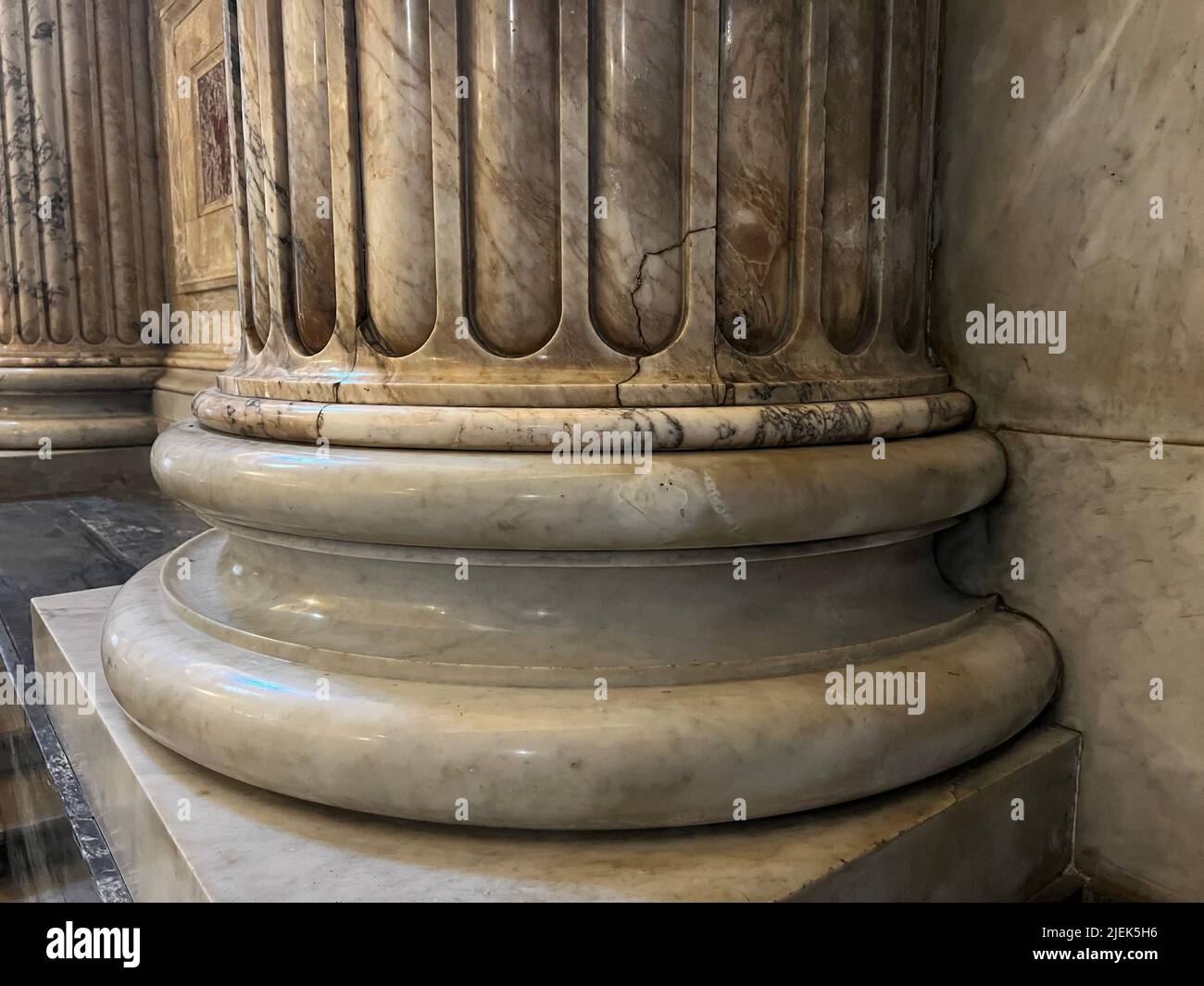 Base of column in the Basilica of Saint Paul, Rome Stock Photo - Alamy