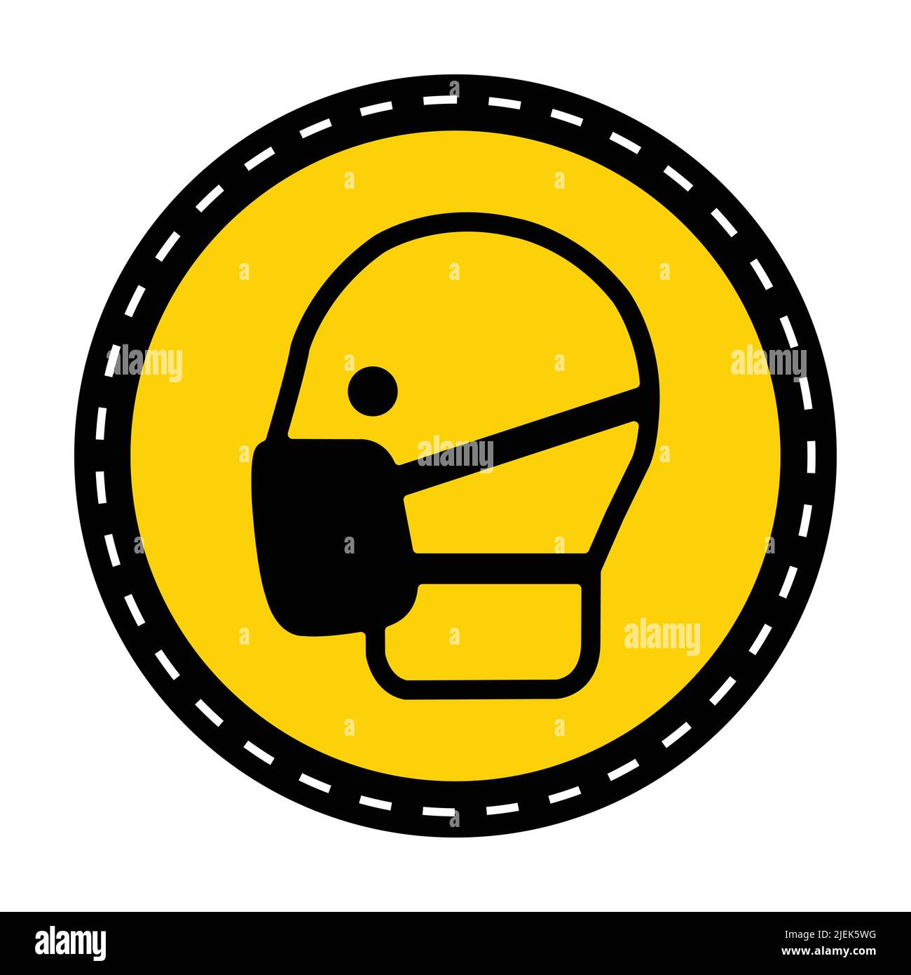 Symbol wear masks Sign on white background,vector illustration Stock ...