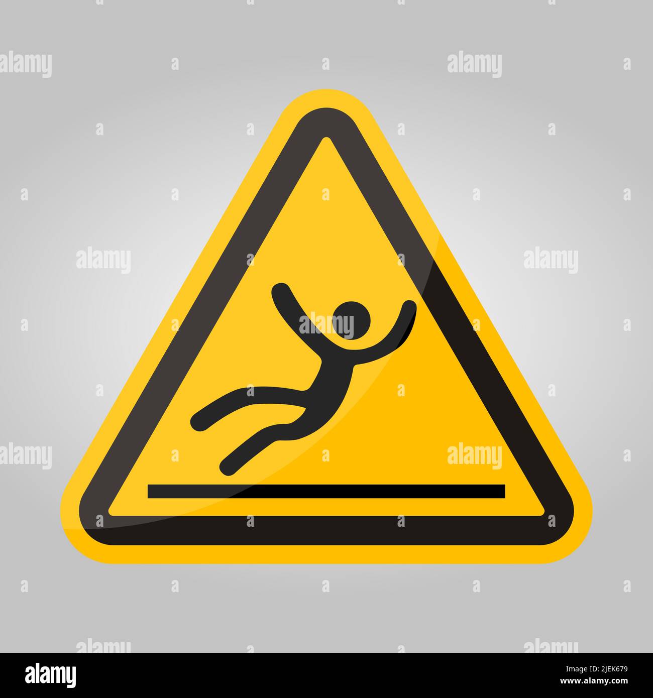 Beware Slippery Surface Symbol Isolate On White Background,Vector ...