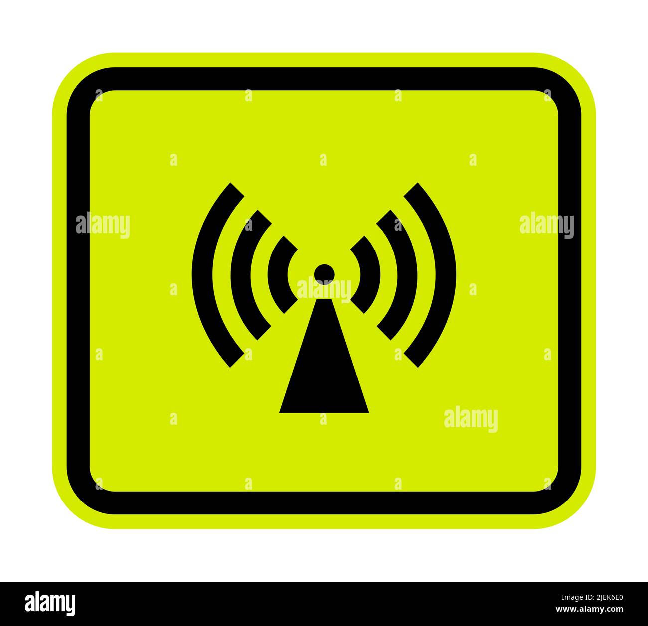 Beware Non-Ionizing Radiation Symbol sign Isolate On White Background ...