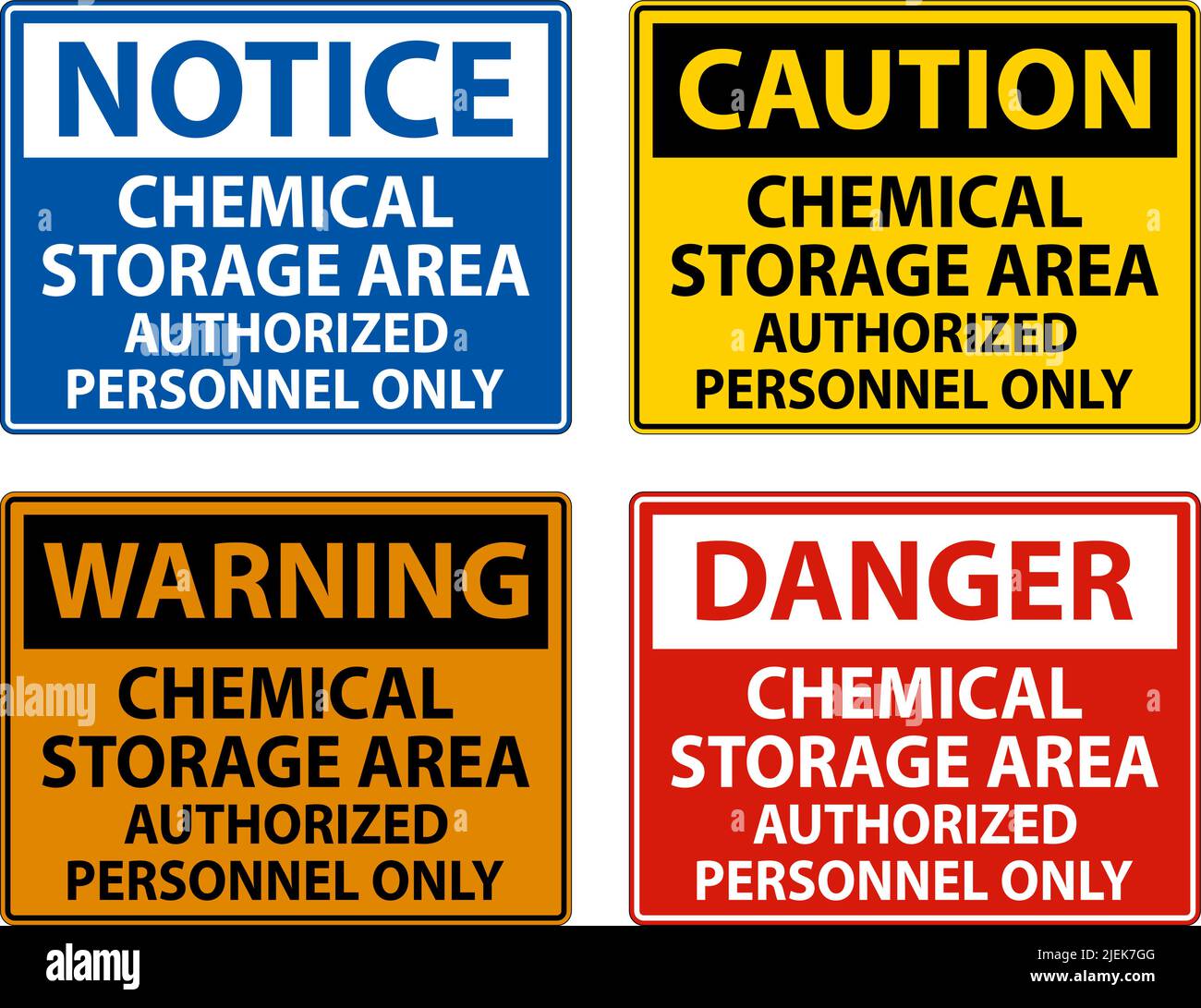 Chemical Storage Area Authorized Personnel Only Symbol Sign Stock ...